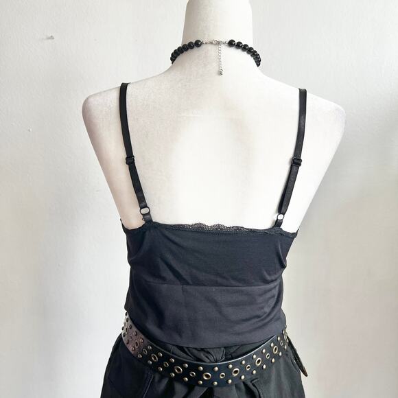 No Brand | Tops | Black Lace Bralette Top Coquette Soft Goth Grunge Y2k ...
